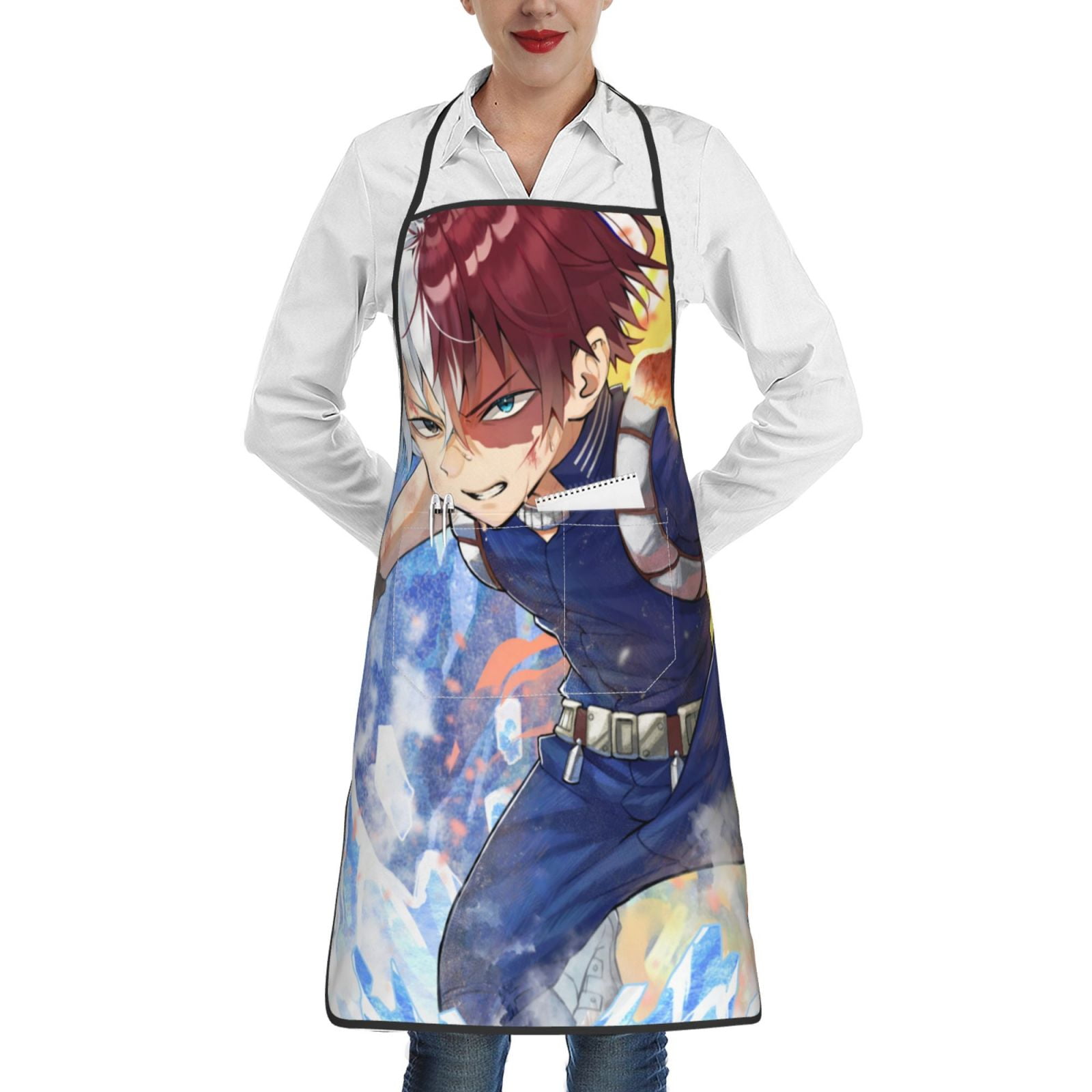 Shoto Todoroki My Hero Academia Versatile Apron Decorative With Pocket ...