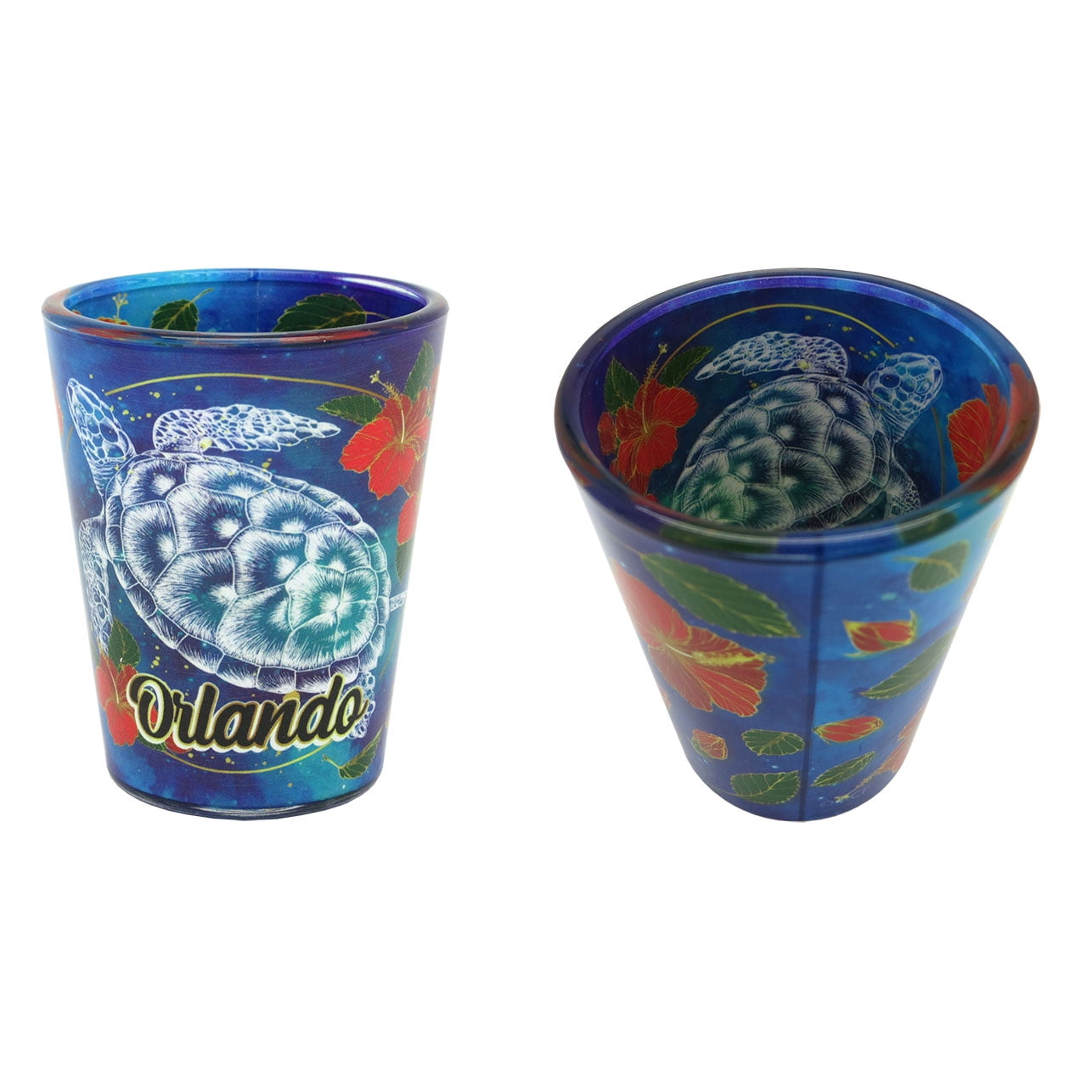 Shots Doubled Sided Decal Turtle and Hibiscus Orlando - Walmart.com