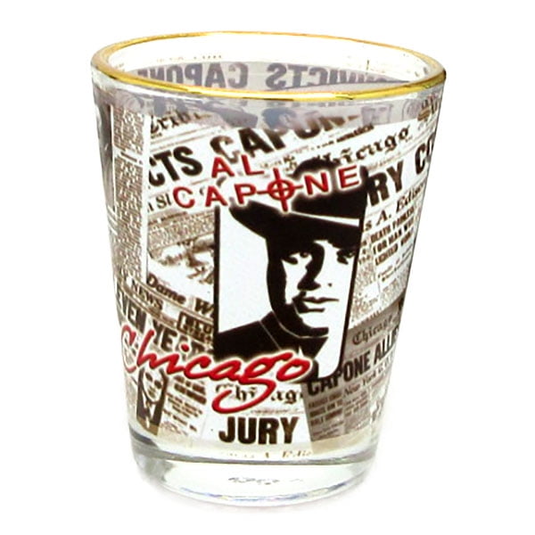 Shots Dye Sub Gold Rim Al Capone Theme Chicago - Walmart.com