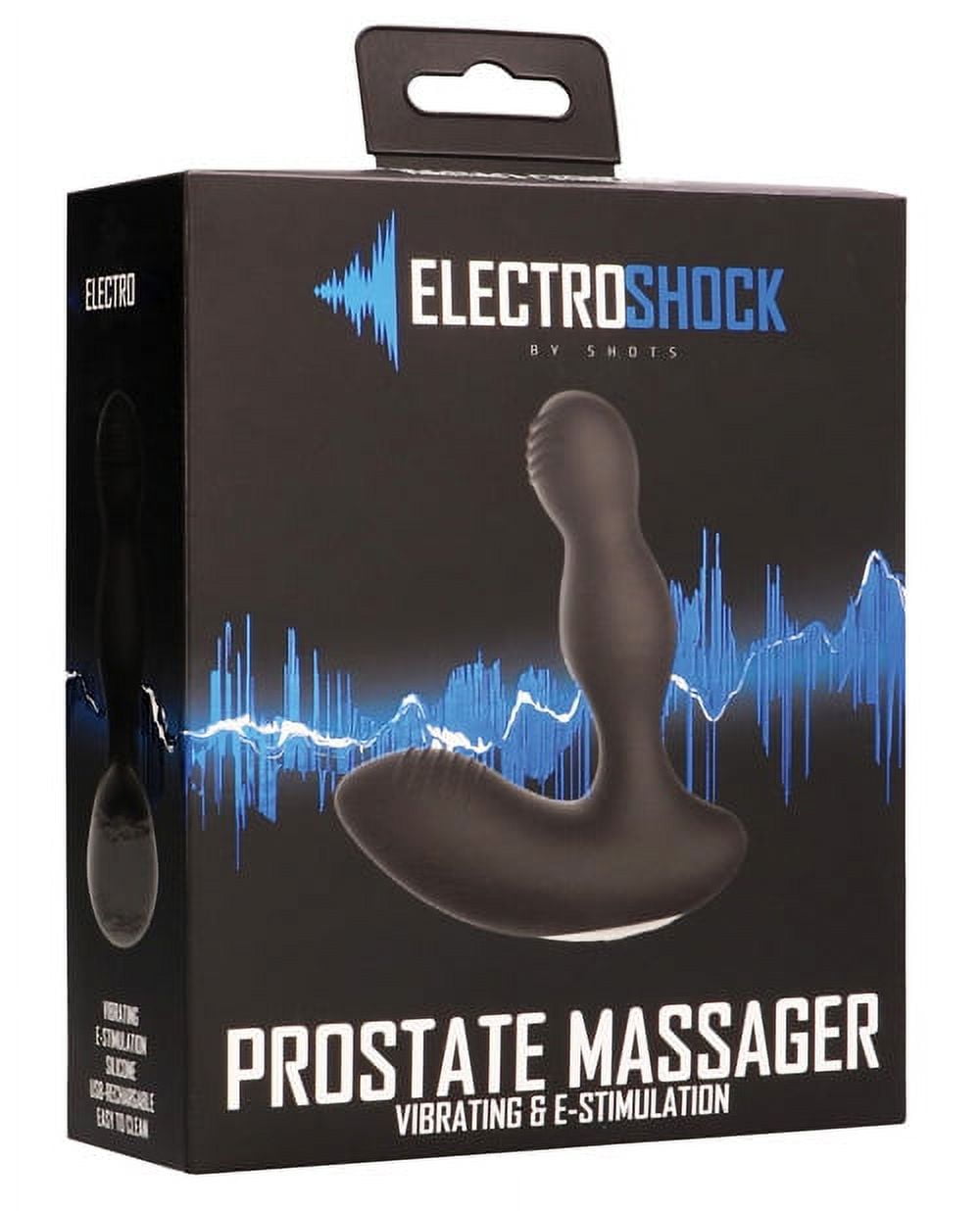 Shots Electroshock E-Stimulation Vibrating Prostate Massager - Black ...
