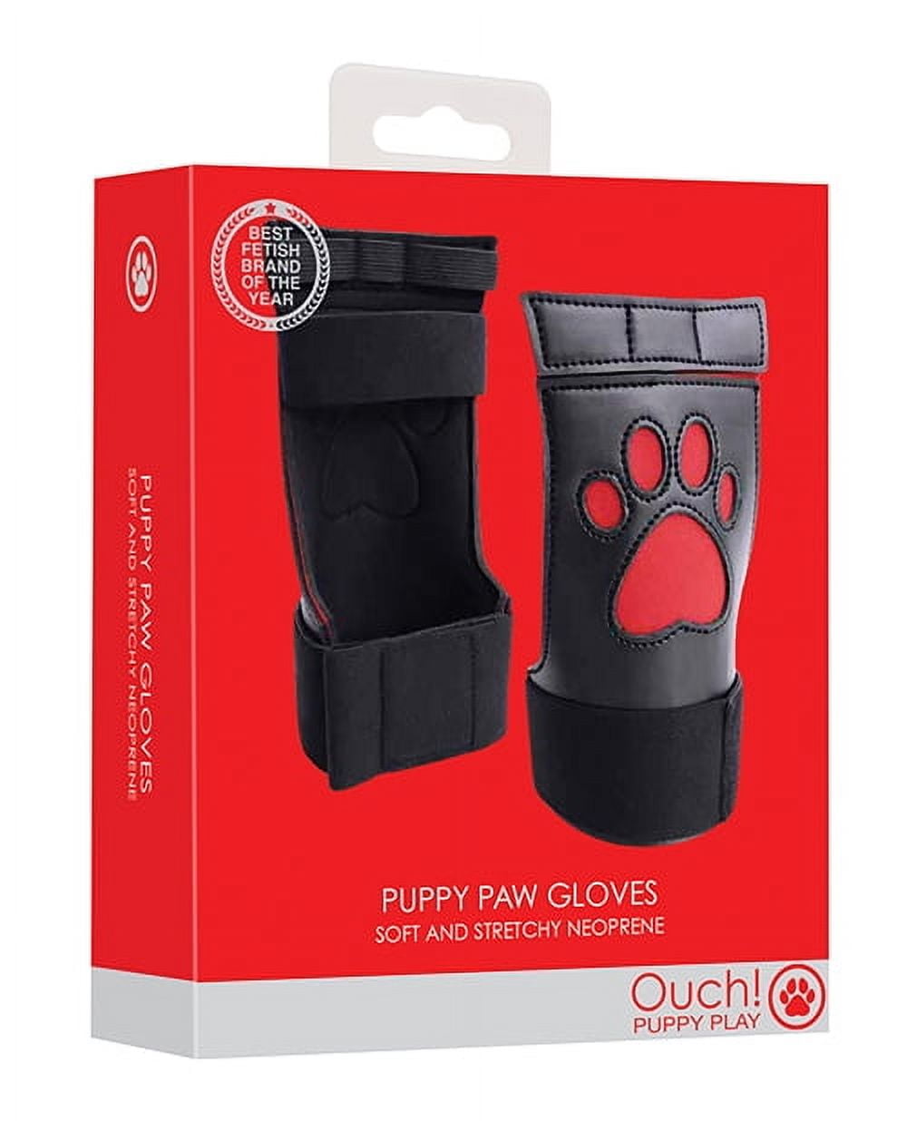 Shots Ouch Puppy Play Paw Cut-Out Gloves - Red - Walmart.com