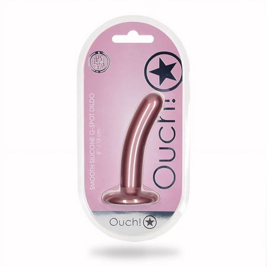 Shots Ouch! Smooth Silicone 5 in. G-Spot Dildo Rose Gold - Walmart.com