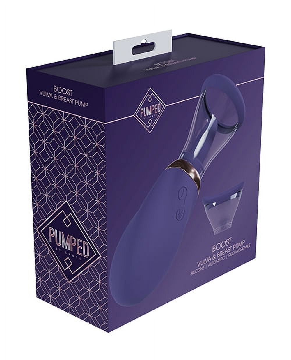 Shots Pumped Boost Rechargeable Vulva & Breast Pump - Purple - Walmart.com