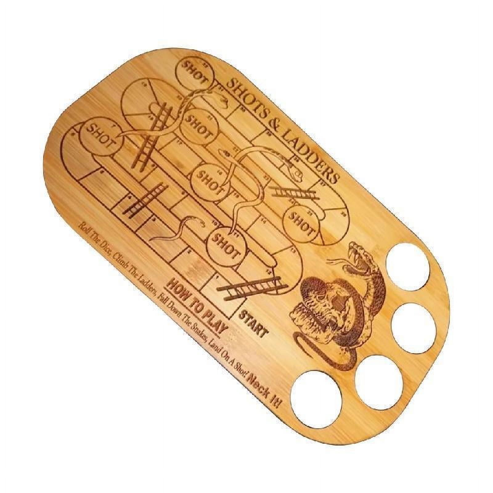 Shots and Ladders Wood Drinking Game Set for Party Gathering Party ...