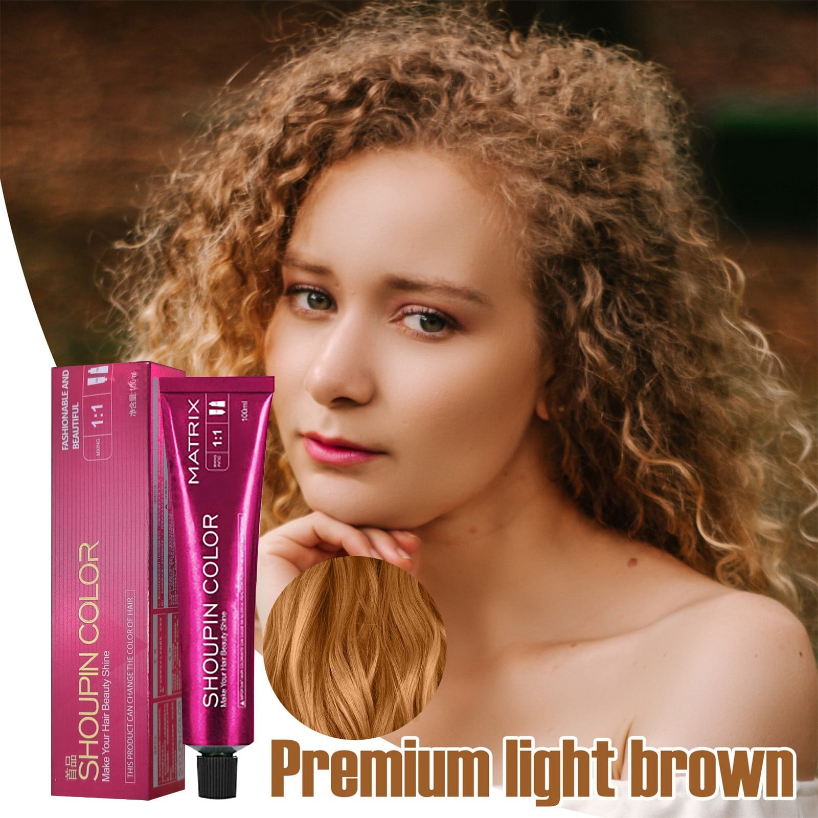 ShouPin No Bleaching Nourishing Permanent Hair Color - Ammonia-Free ...