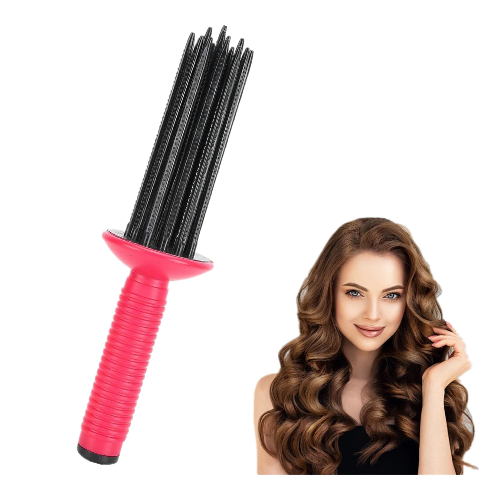 ShouWei Curling Roll Comb - 17 Teeth Round Comb Hair Brush Styler for ...