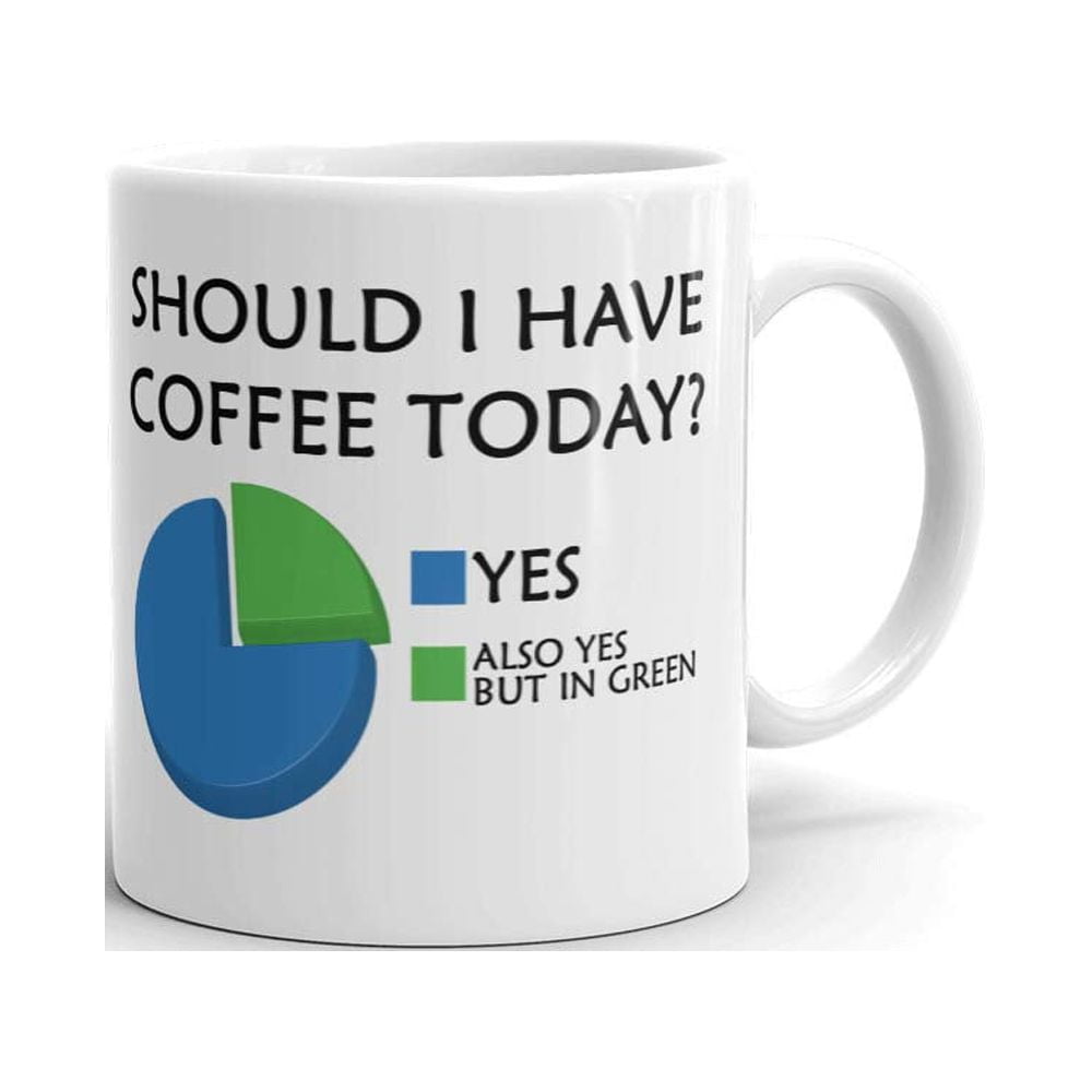 Should I Have Coffee Today? Yes Coffee Tea Ceramic Mug Office Work Cup ...