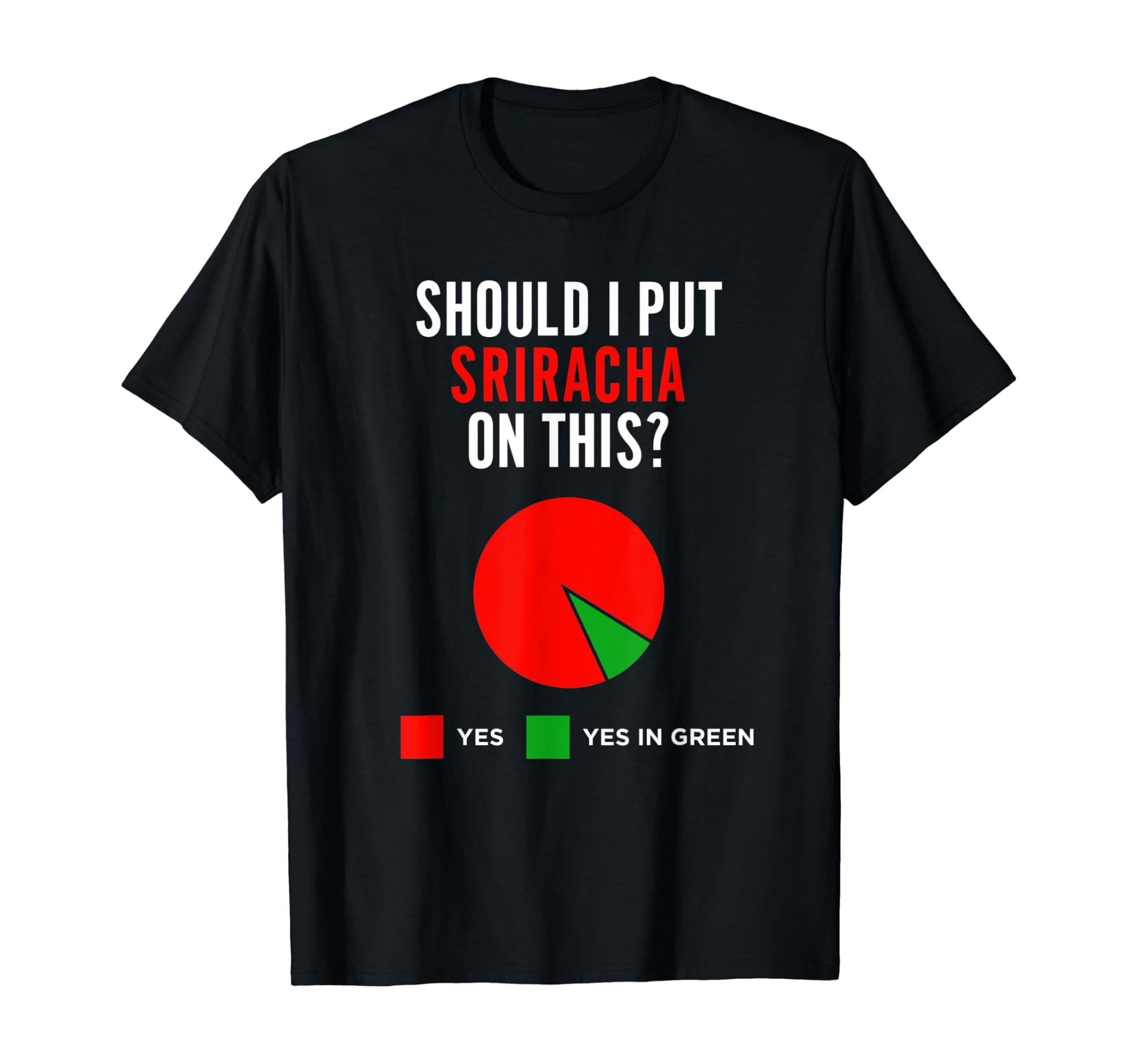 Should I Put Sriracha On This Pie Chart Sauce T-Shirt - Walmart.com