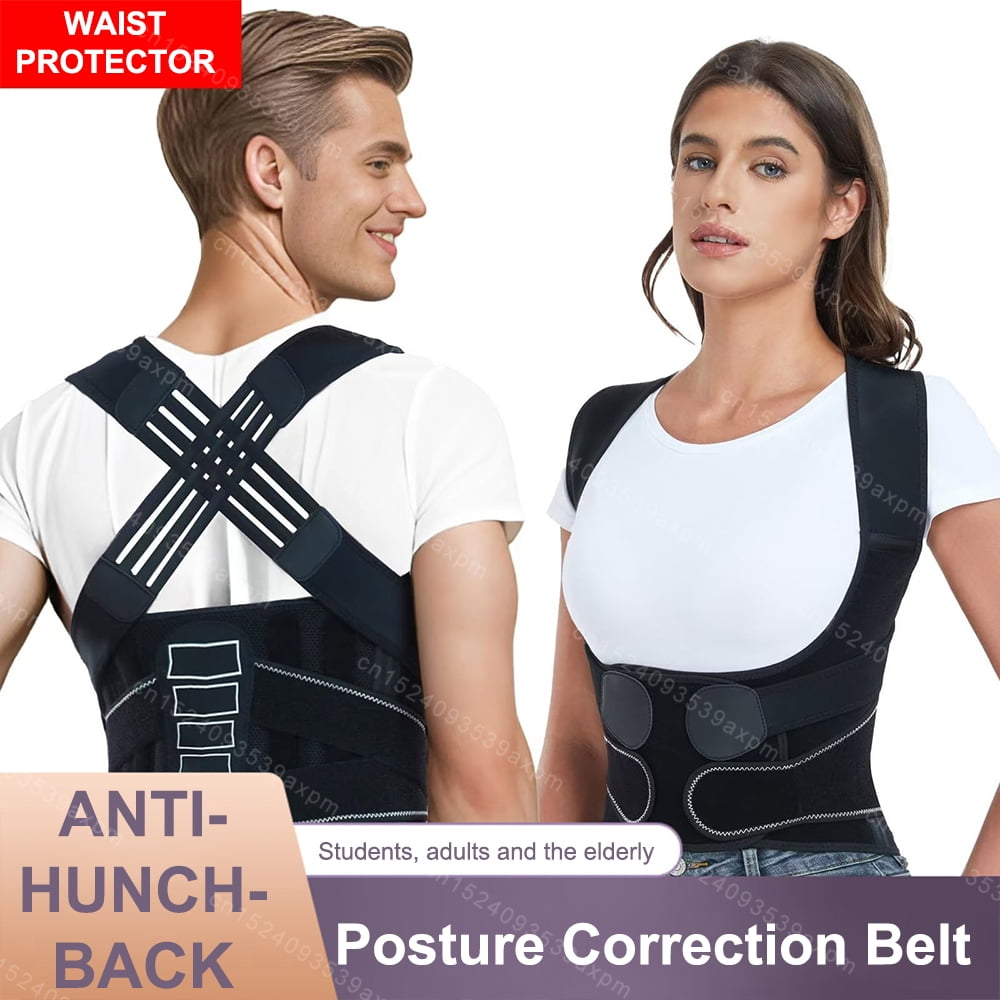 Shoulder Back Posture Corrector Camel Straps Adjustable Body Shape ...