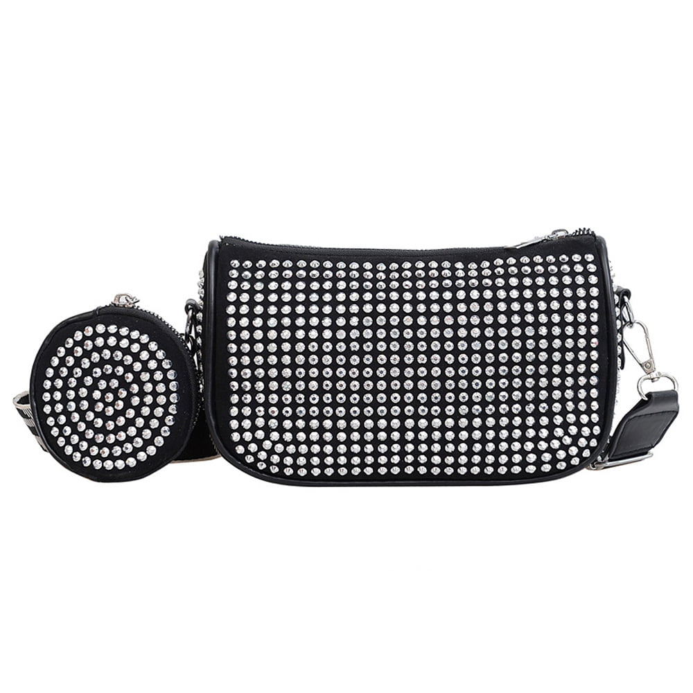 Shoulder Bag Crossbody Bag for Women Girls Sparkling Wedding Prom Party ...