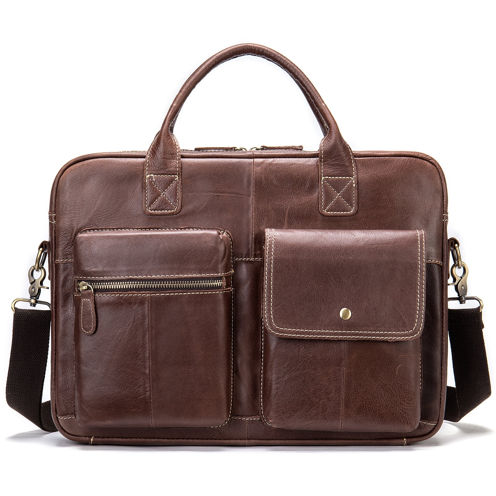 Shoulder Bag Men Handbags Totes 14 Inch Laptop Bag Zipper Messenger Bag ...