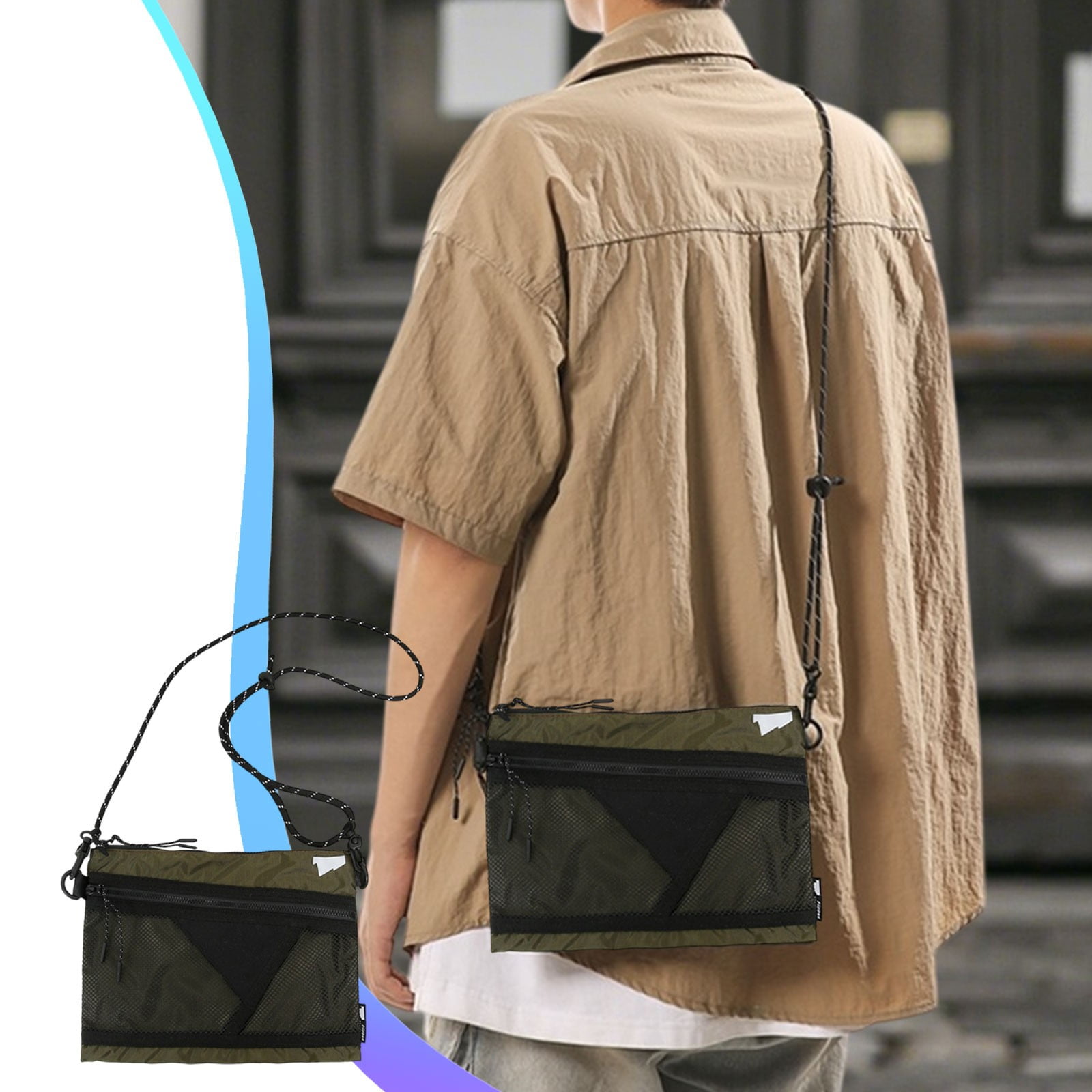 Shoulder Bag Waterproof Large Capacity Crossbody Bag | Lightweight ...