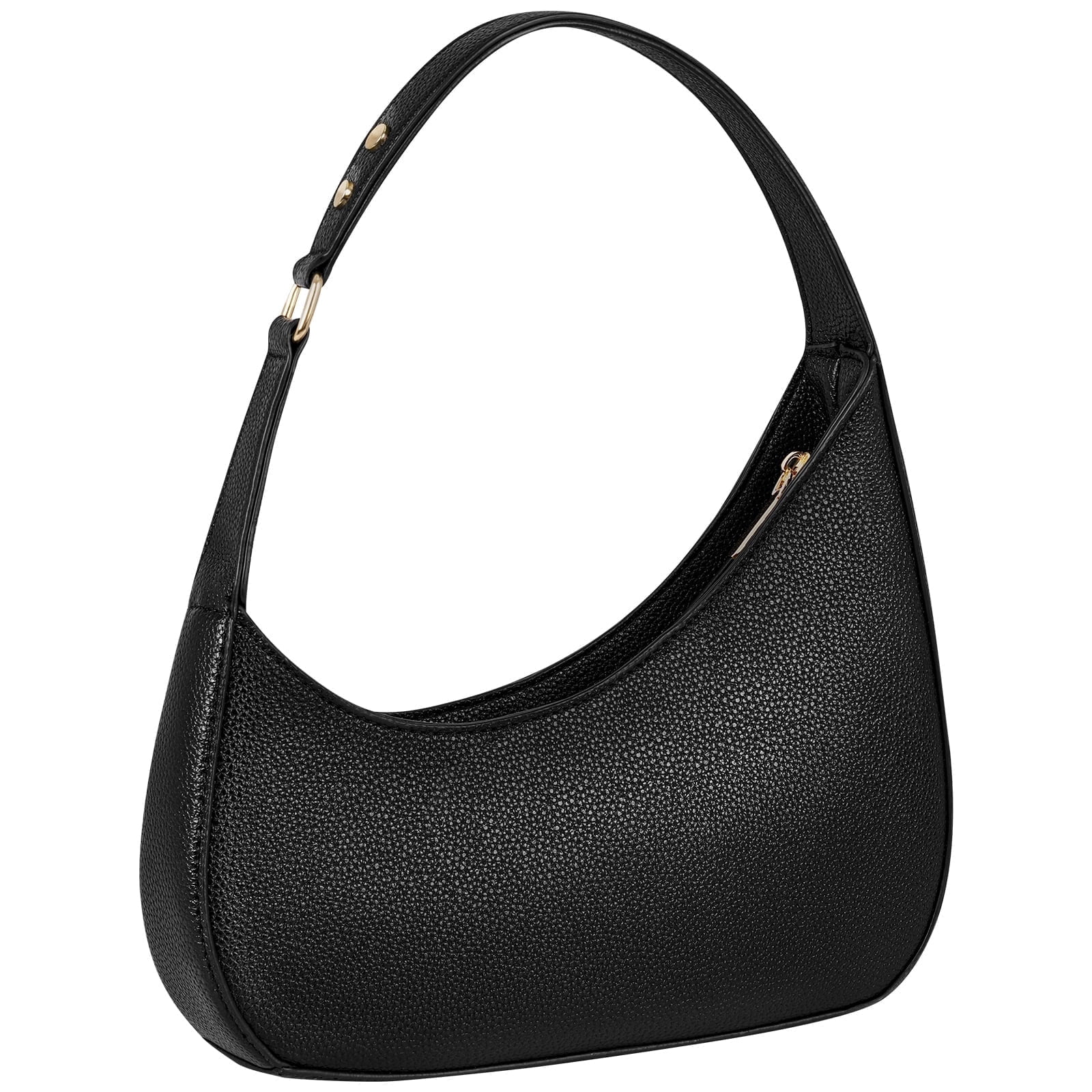 Shoulder Bag for Women, Small Black Purse PU Leather Handbag, Trendy ...