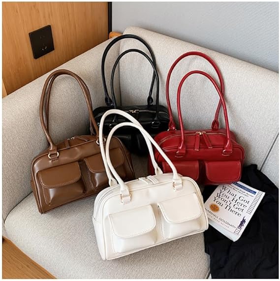 Shoulder Bags, Leather Handbags, Trendy Armpit Bag with Multi-Pocket ...