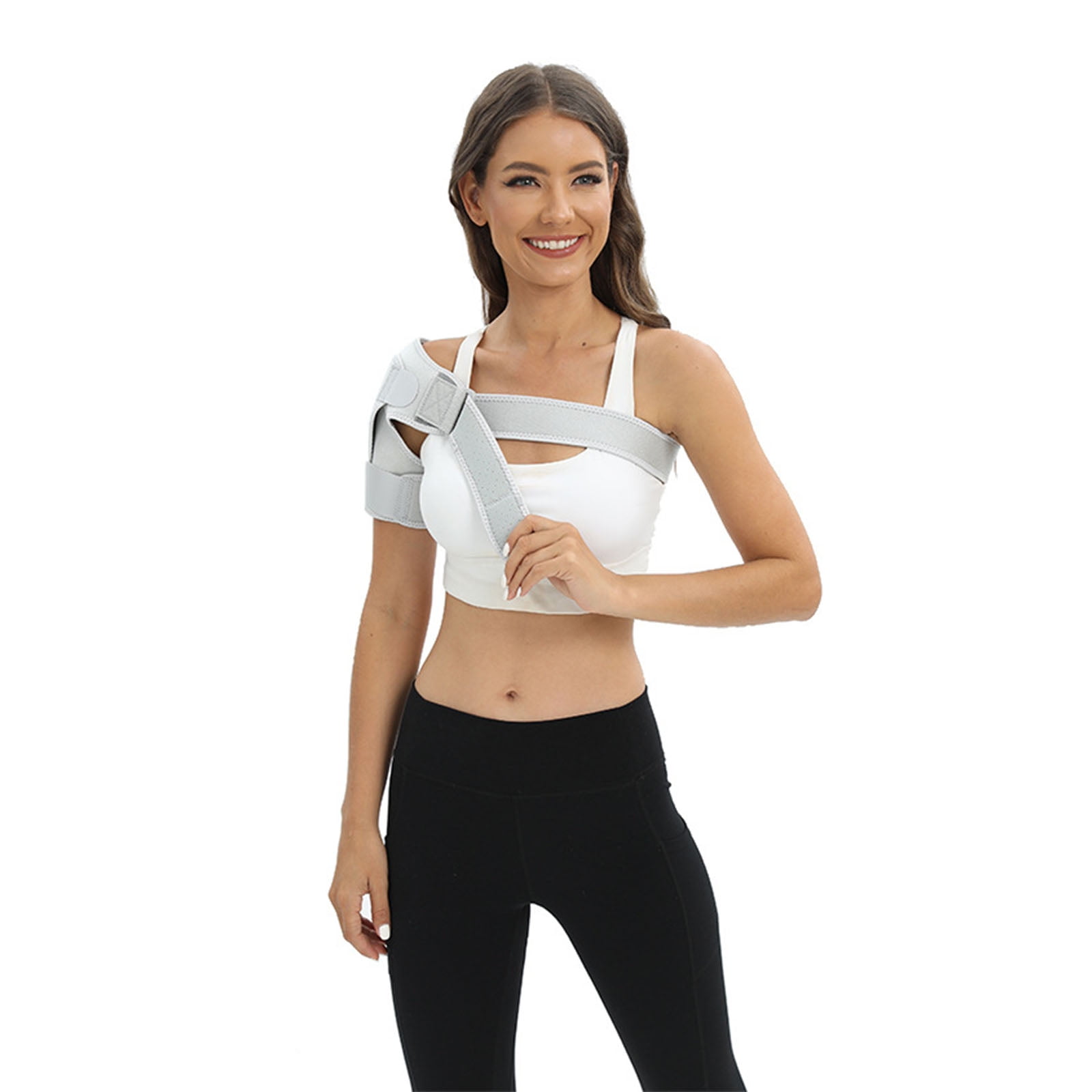 Shoulder Brace for Women, Compression Sleeve Wrap with Support and ...