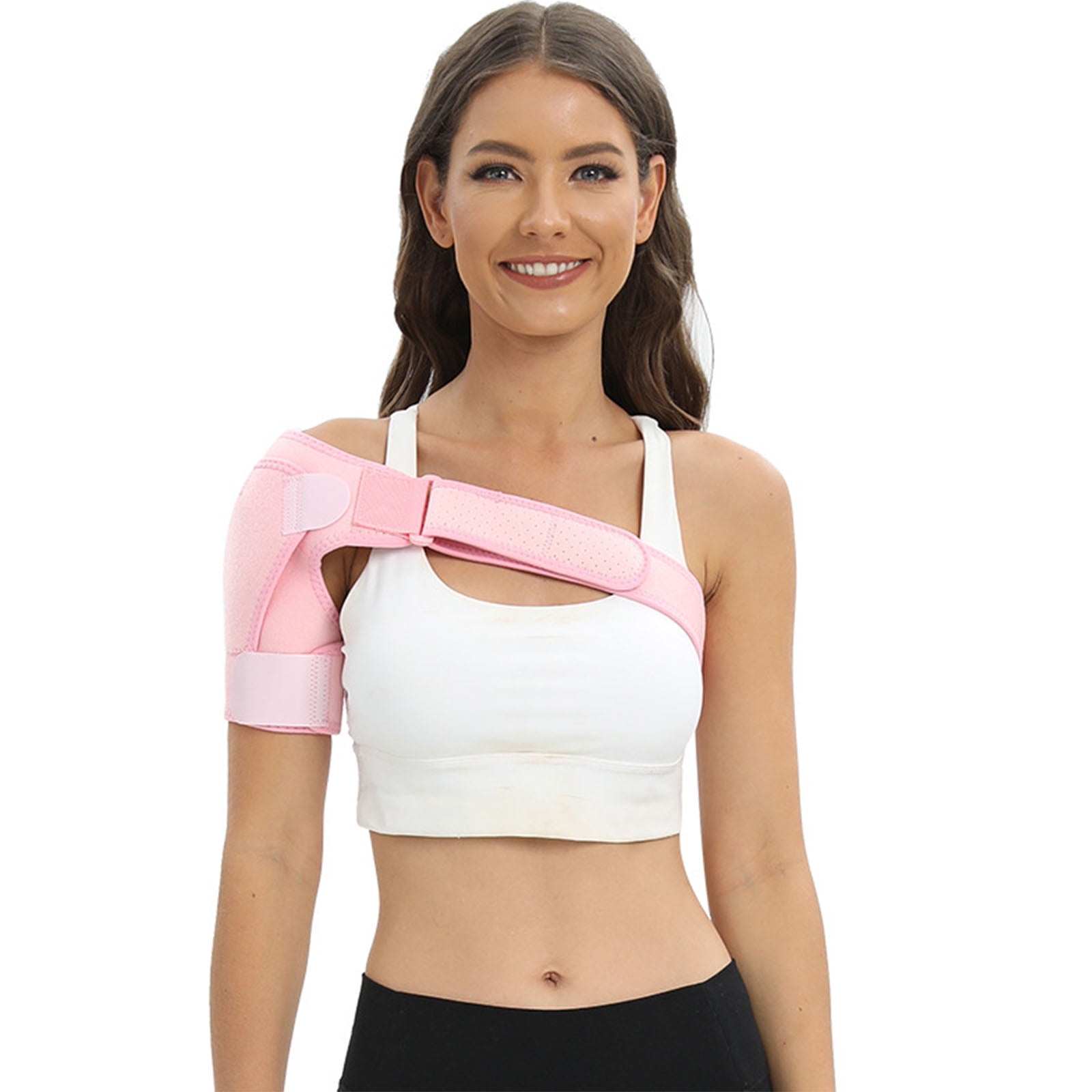 Shoulder Brace for Women, Compression Sleeve Wrap with Support and ...