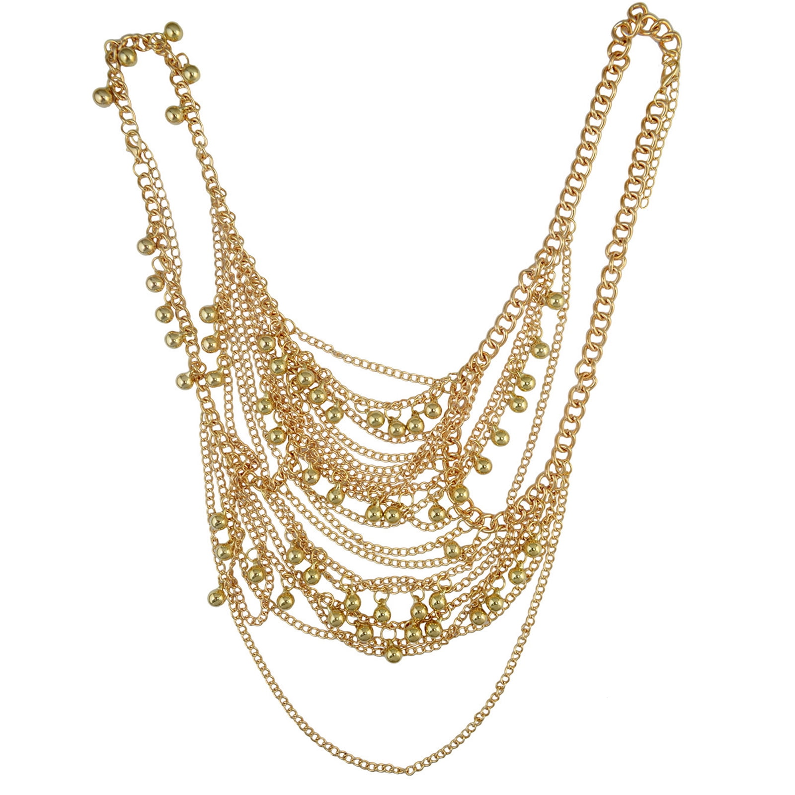Shoulder Chain Necklace Gold Shoulder Tassels Costume Shoulder Chain ...