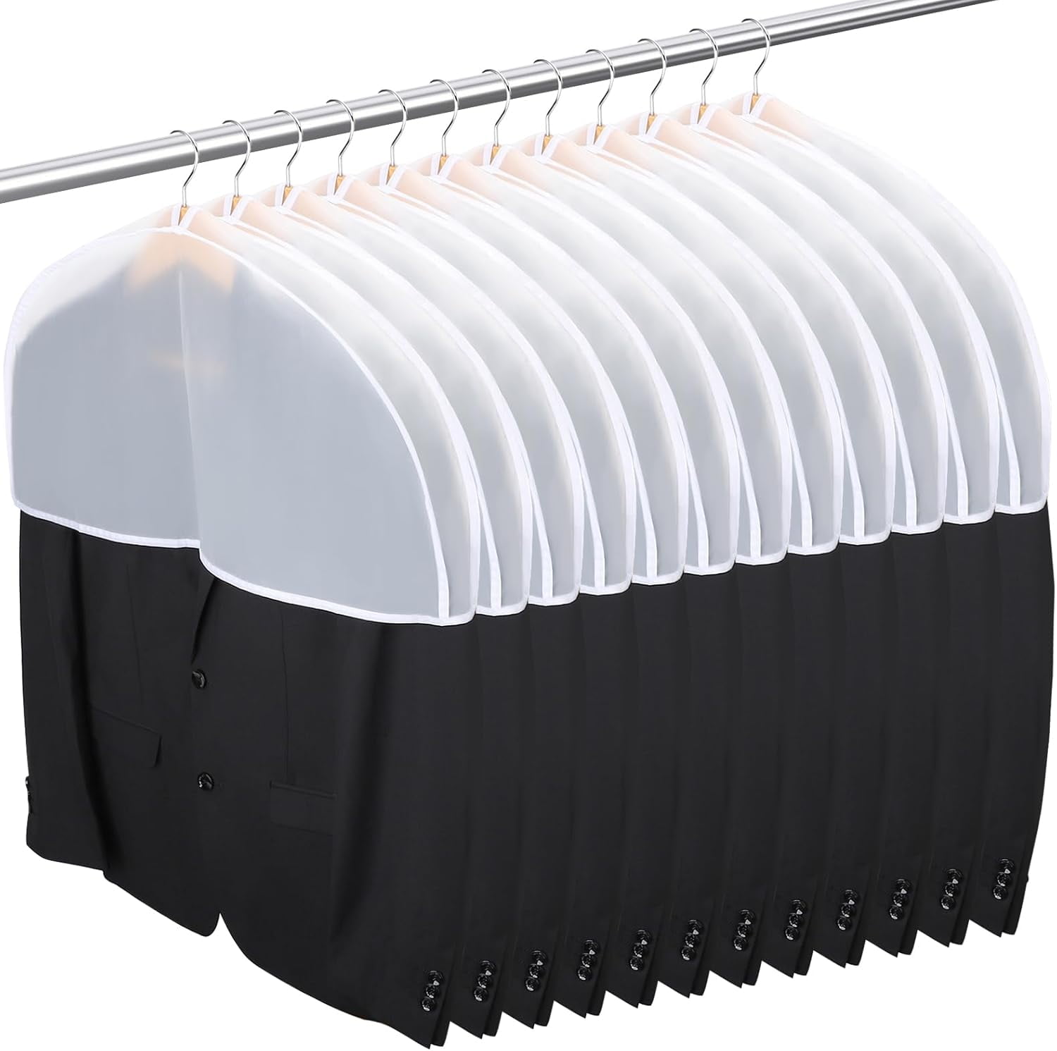 Shoulder Covers for Hanging Clothes, 24x12x2 inch, Pack of 12, Shoulder ...