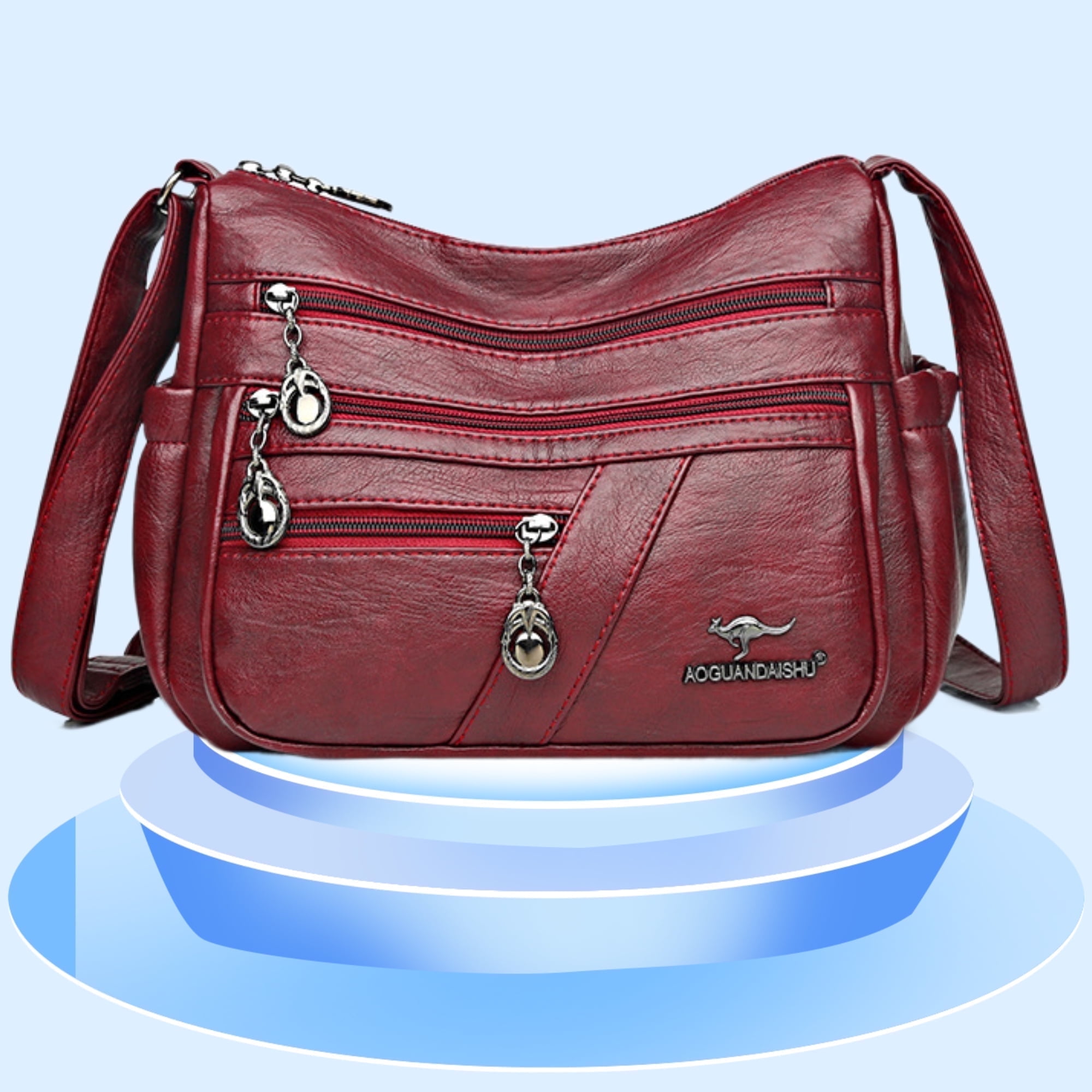 Crossbody Purse for Women Ladies Soft PU Leather Shoulder Bag with ...