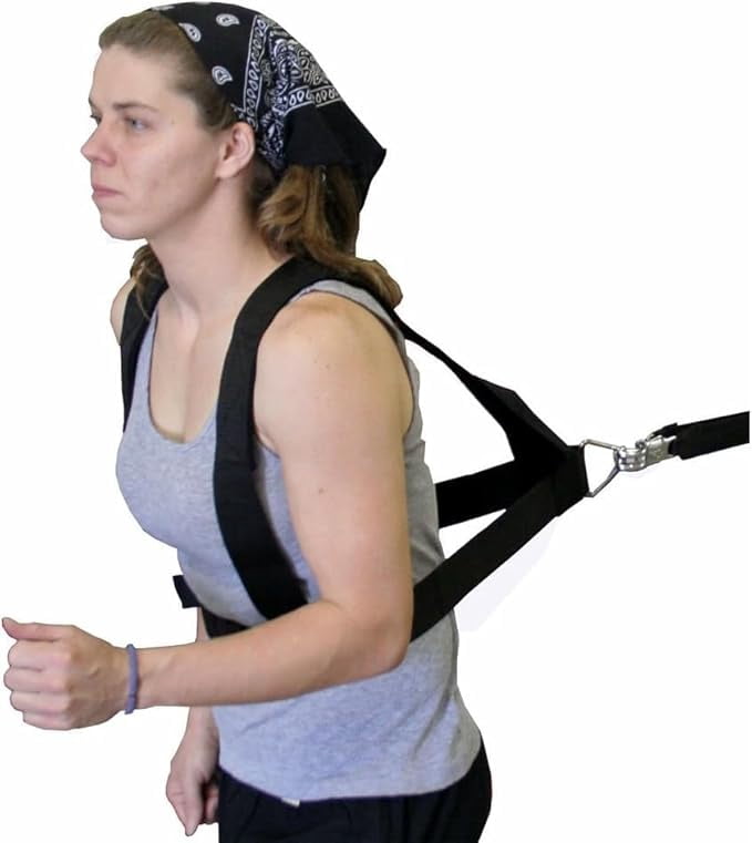 Shoulder Harness with Quick Release - Padded Resistance Training for Speed, Agility, Overspeed ...