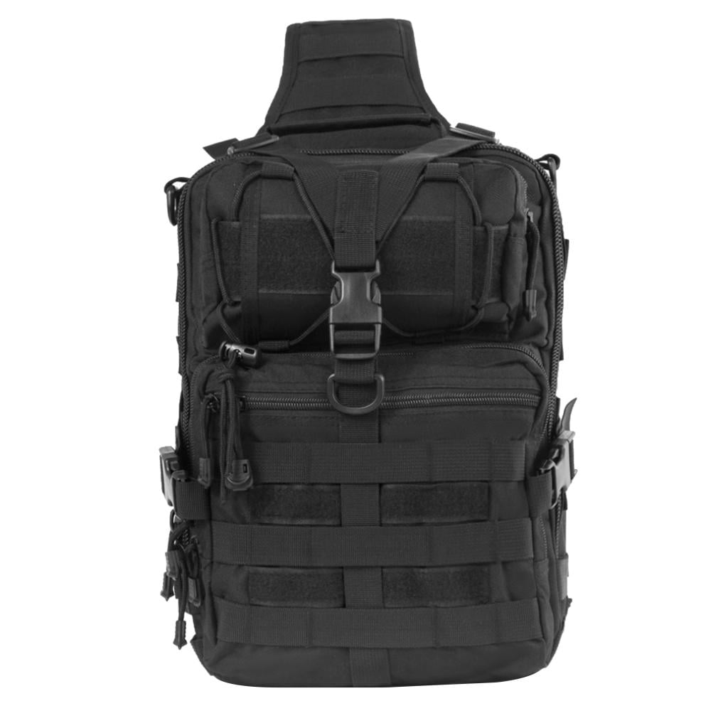 Shoulder Hiking Chest Pack Backpack Black - Walmart.com