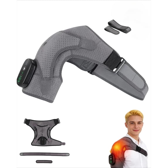 Shoulder Massager, Cordless For Pain Relief Deep Tissue With Adjustable ...