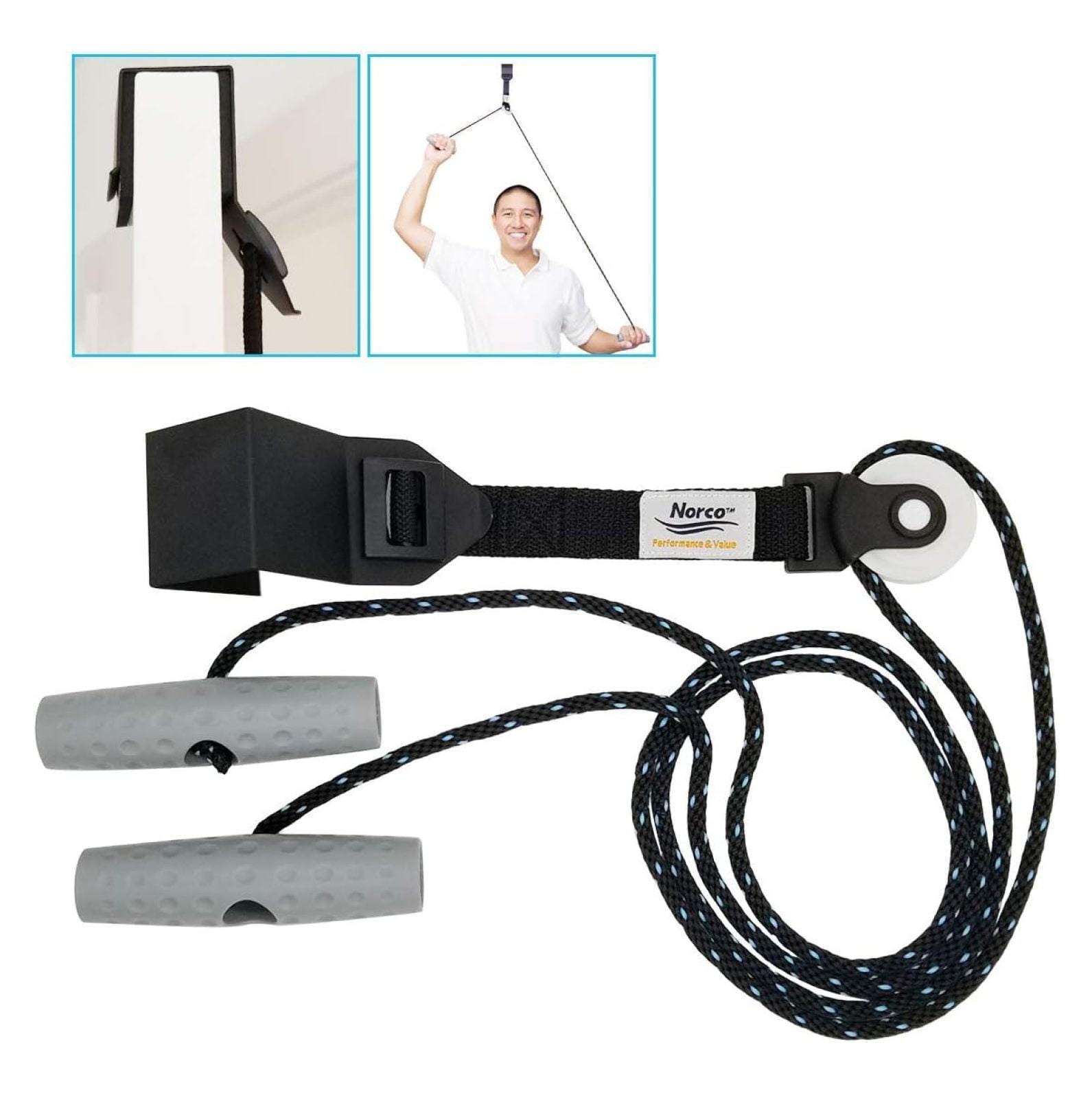 Shoulder Pulley with Bracket. Norco Economy Over The Door, Leave in ...