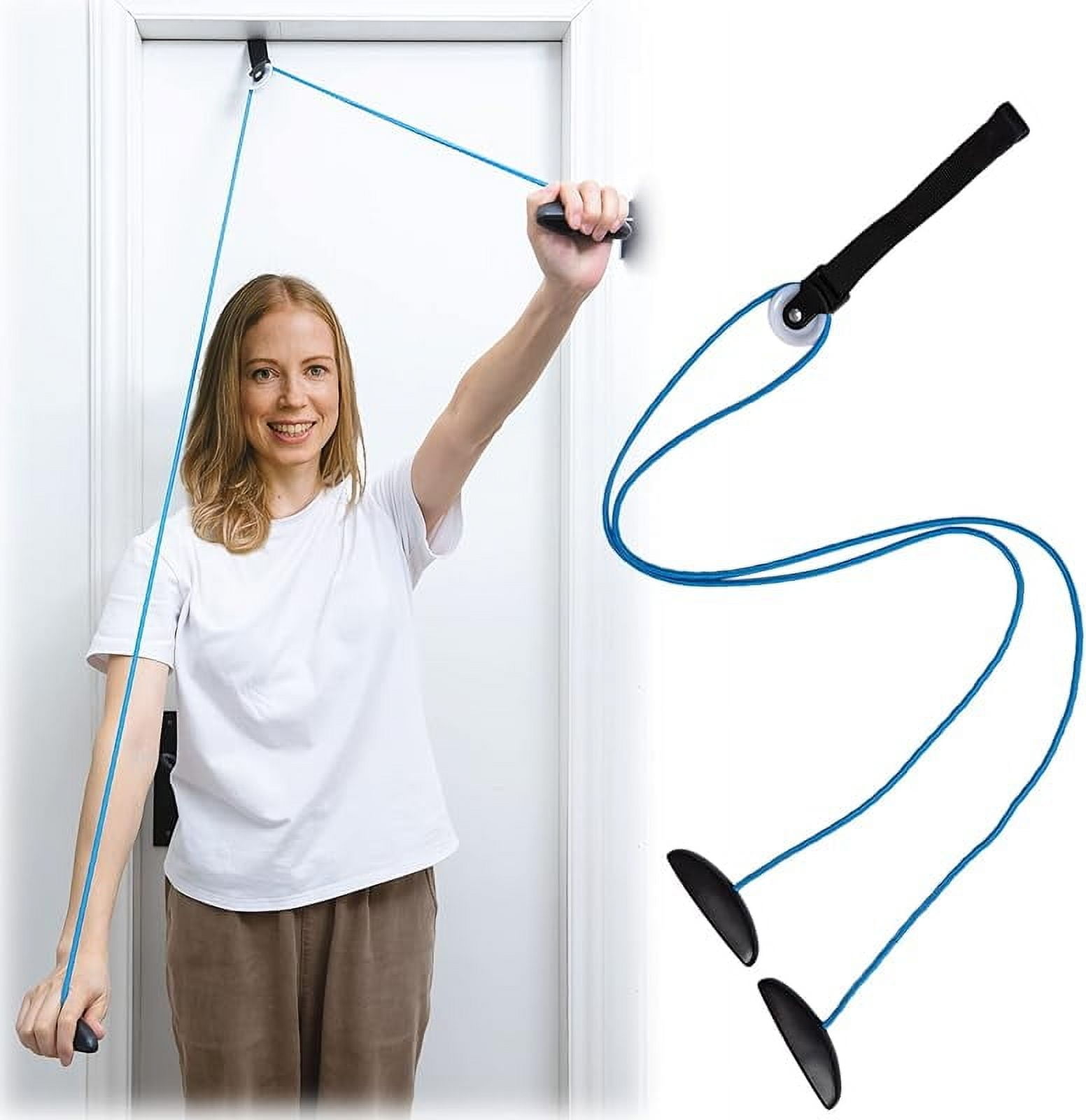 Shoulder Pulley Over The Door Physical Therapy System, Exercise Pulley ...