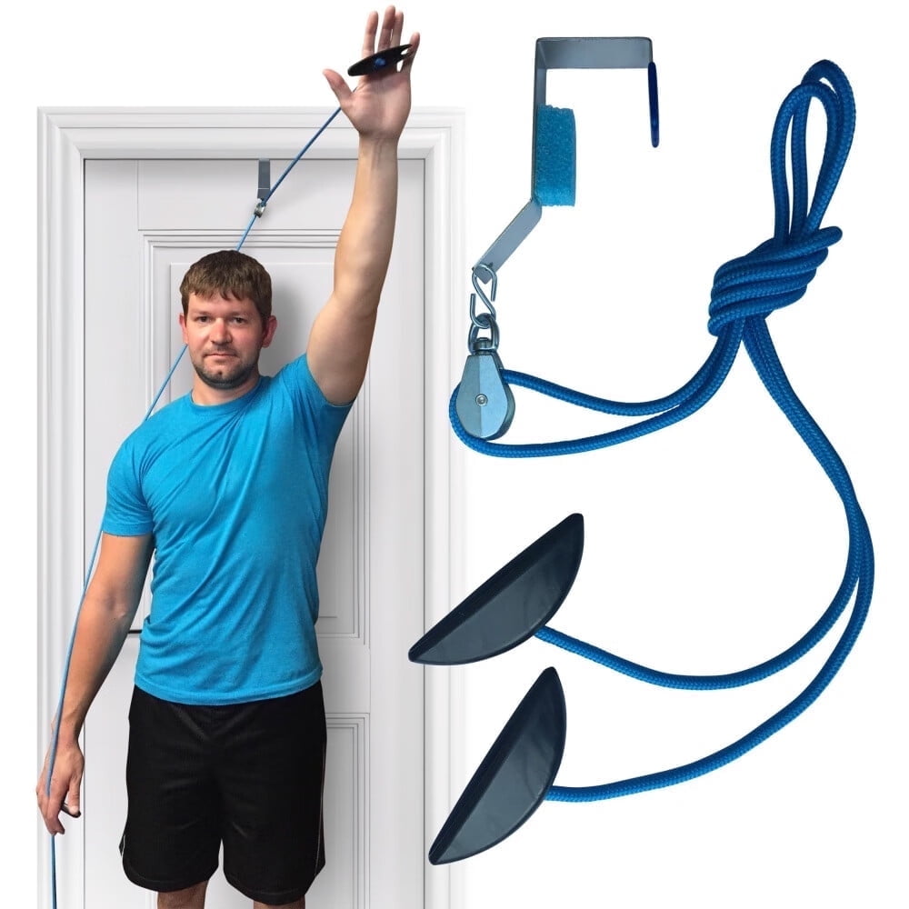 Shoulder Pulley with Over The Door Hook - Improve Shoulder Mobility and ...