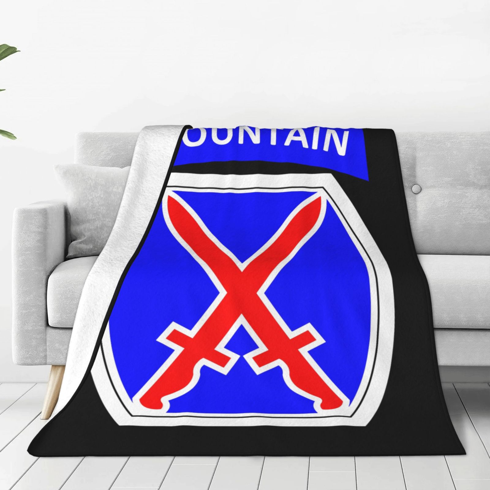 Shoulder Sleeve Insignia of The 10Th Mountain Division Bed Blanket ...