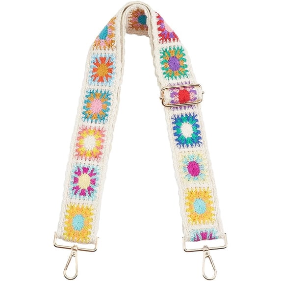 Shoulder Strap Adjustable Crochet Flower Purse Straps Replacement ...