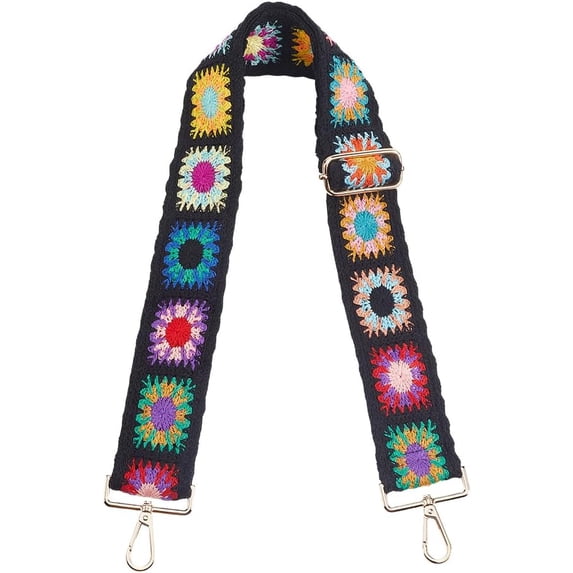 Shoulder Strap Adjustable Crochet Flower Purse Straps Replacement ...