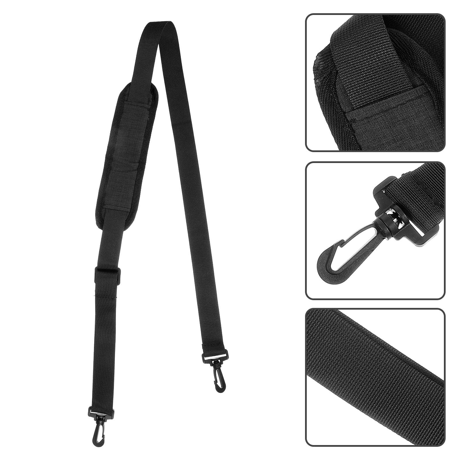 PENIKOKO Durable Black Shoulder Strap for Golf Bag with Buckle and ...