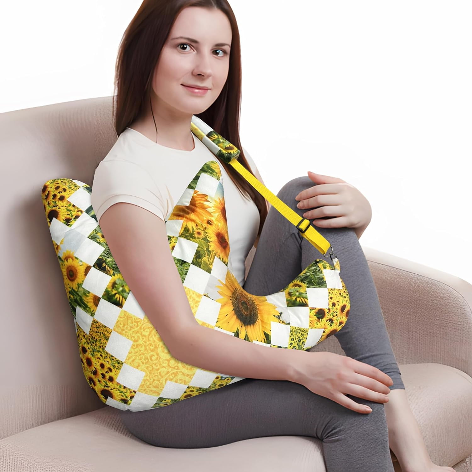 Shoulder Surgery Pillow Rotator Cuff Pillow with Arm Hole Shoulder Pain ...