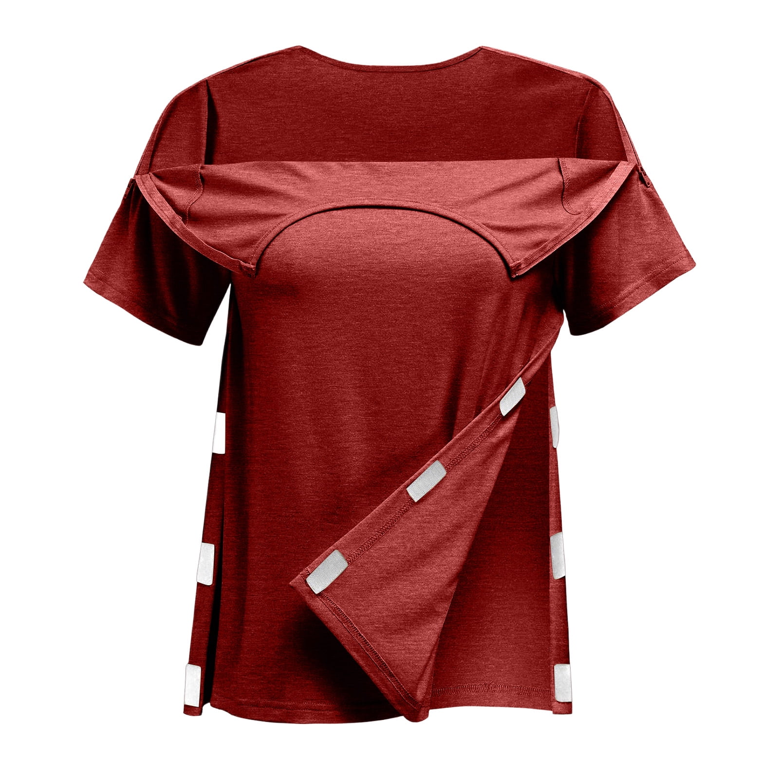 Shoulder Surgery Shirts for Women Short Sleeve Postoperative Care Tops ...