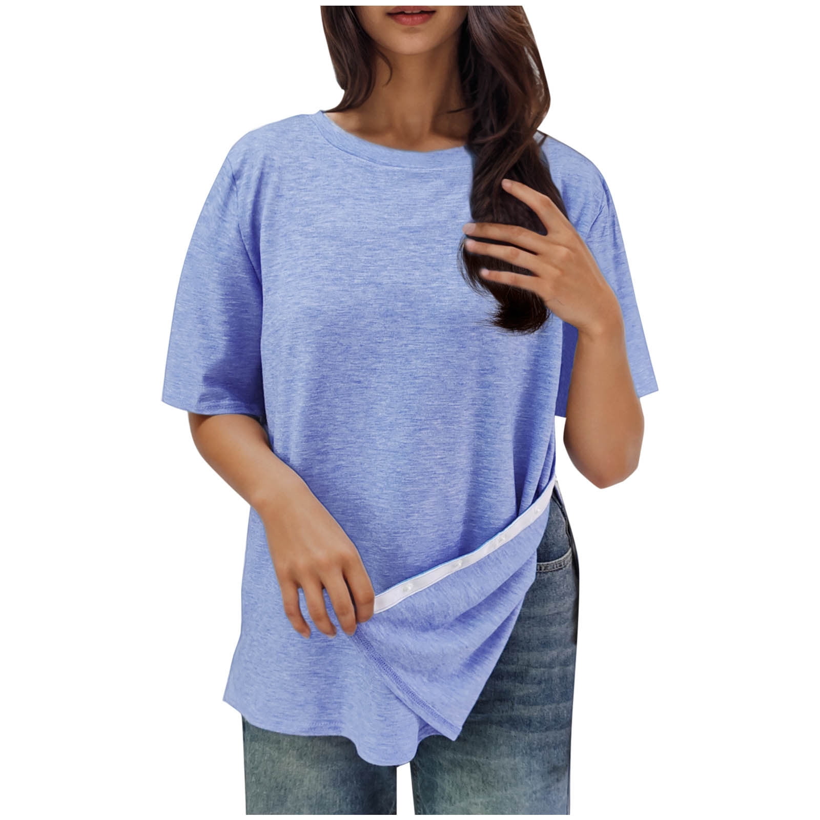 Shoulder Surgery Shirts for Women Full Tear Away 2 Side Snaps Chemo ...