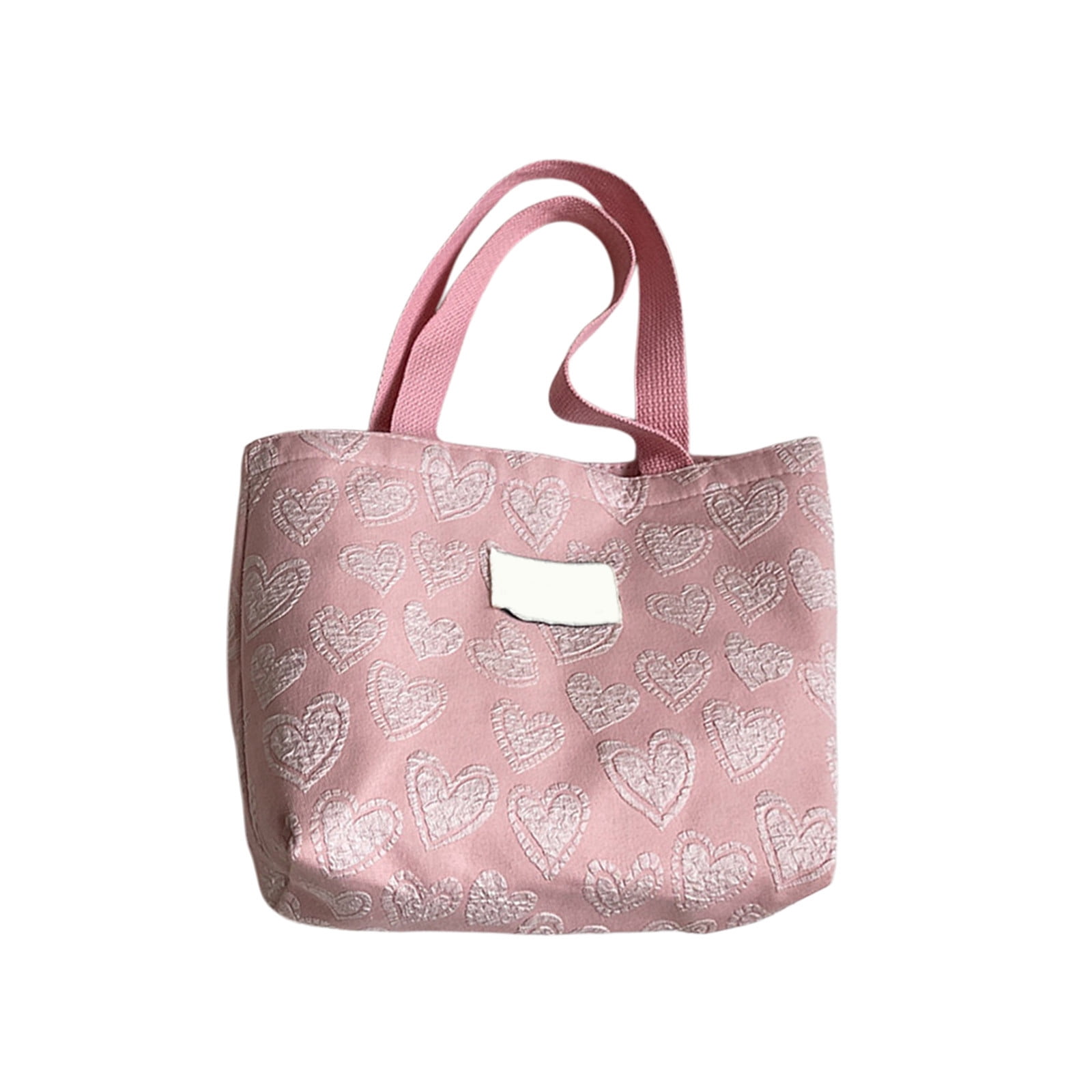 Shoulder Tote Bag Pink Commuter Bag With Roomy Interior Durable Canvas ...