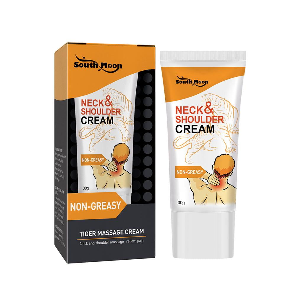 Shoulder and Neck Massage Cream - Relaxing Formula with Menthol and ...