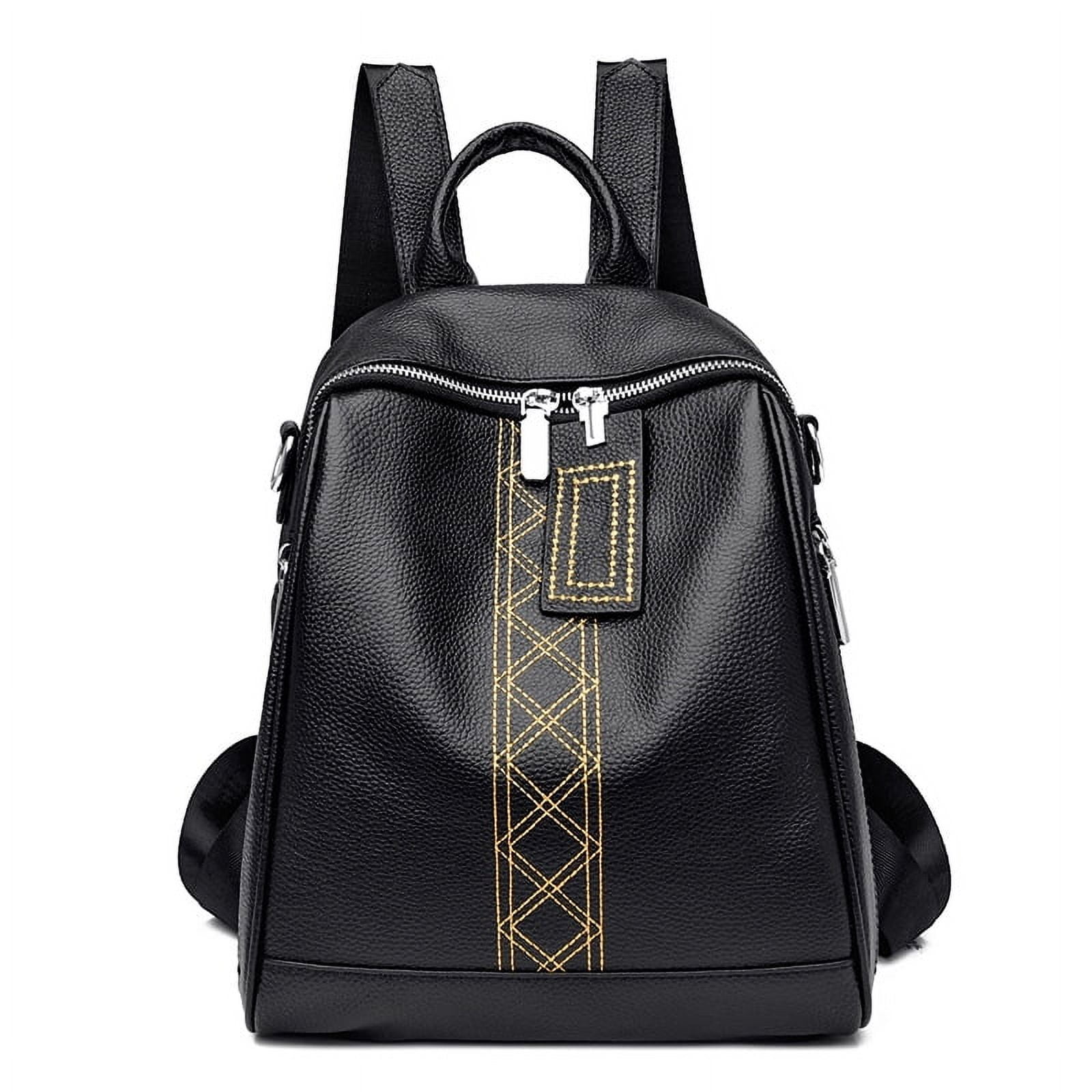 Genuine Leather Backpack Women's 2025 New High-end Women's Fashionable ...