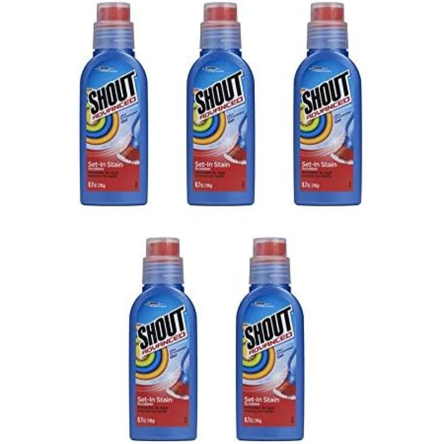 Shout Advanced Ultra Concentrated Gel Set-In Stain Brush Laundry Stain ...