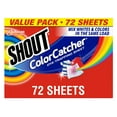 Shout Color Catcher, Laundry Washer Dye-Trapping Sheets, 72 Wash ...
