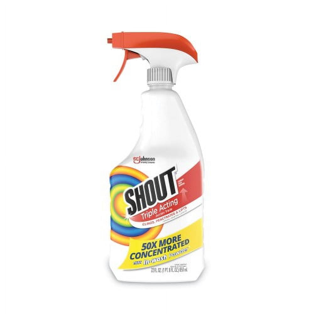 Shout Laundry Stain Treatment, Pleasant Scent, Trigger Spray Bottle ...
