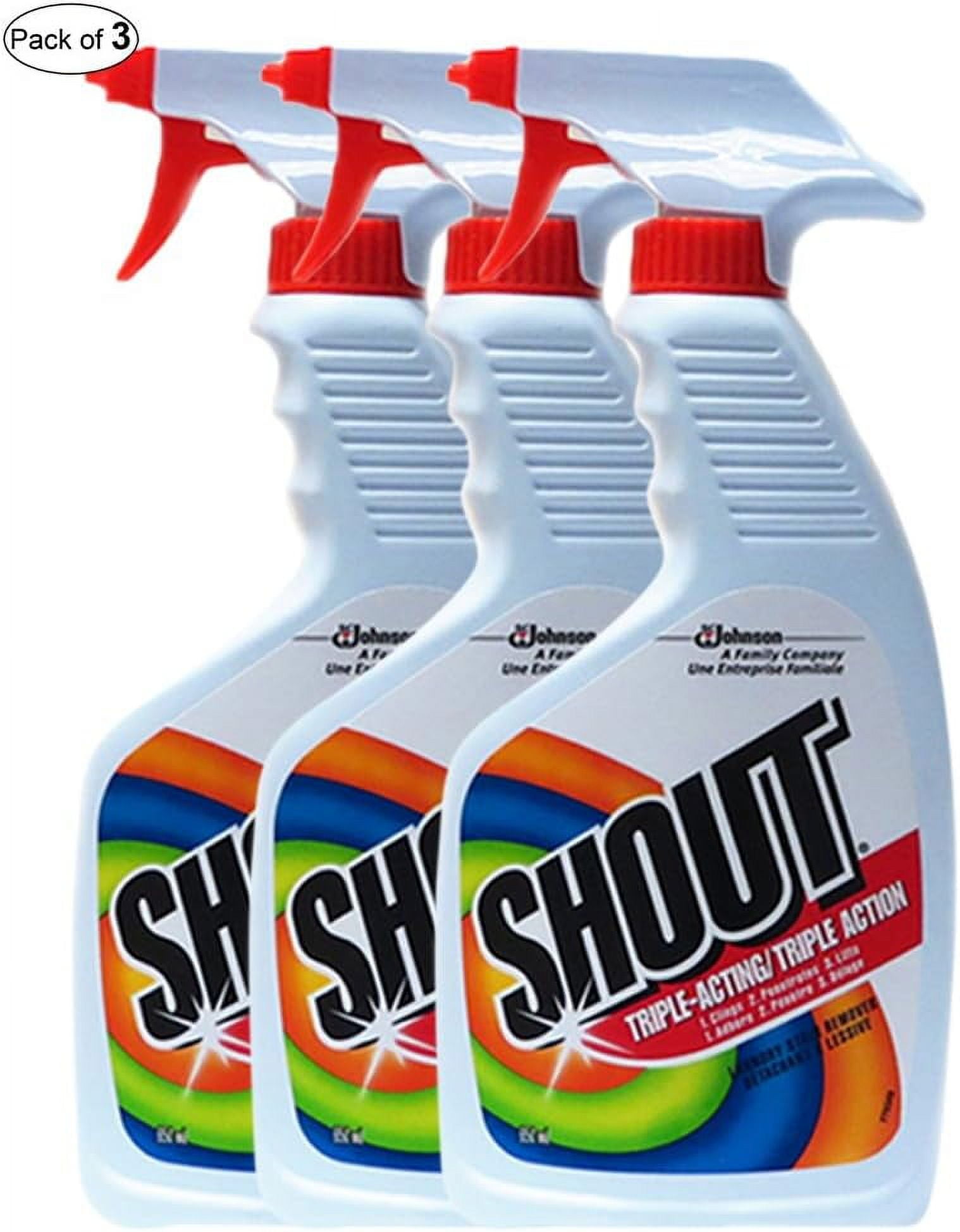 Shout Triple-Acting Laundry Stain Remover (650ml) (Pack of 3) - Walmart.com