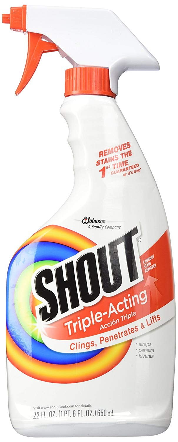 Shout Triple-Acting Laundry Stain Remover Spray, 22 fl oz - Walmart.com