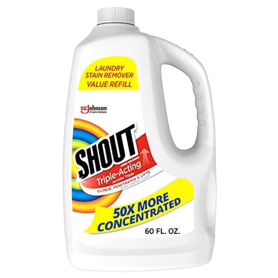 Shout Stain Spray Enzyme Laundry Prewash Refill 60oz Clings Penetrates ...