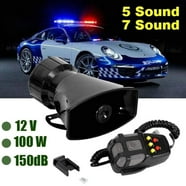 VEVOR 400W 8 Sound Loud Car Warning Police Fire Emergency Alarm Fire ...