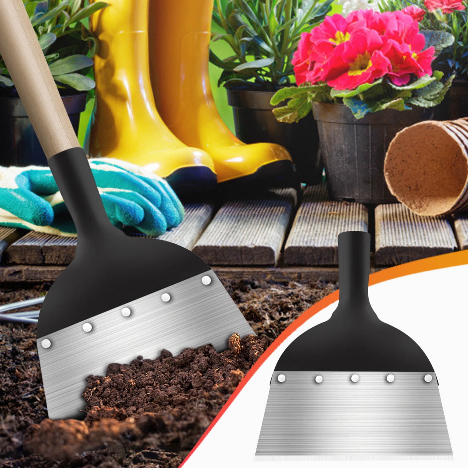 Shovel Clearance Outdoor Garden Cleaning Shovel, Multifunctional ...