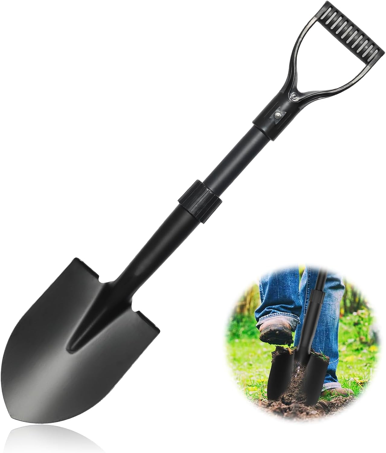 Shovel, Garden Shovel for Digging, 28" Gardening Shovels Heavy Duty ...