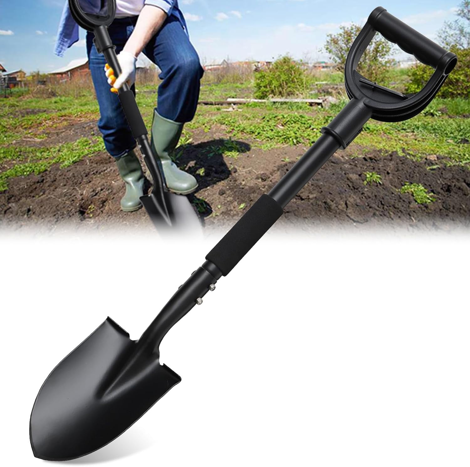 Shovel, Garden Shovel for Digging, 31 inch Small Shovels Heavy Duty ...
