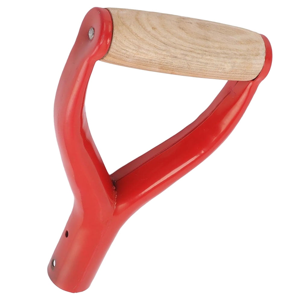 Shovel Handle Wooden Y-shaped Iron Handshake Steel Fork 3.1cm Inner ...